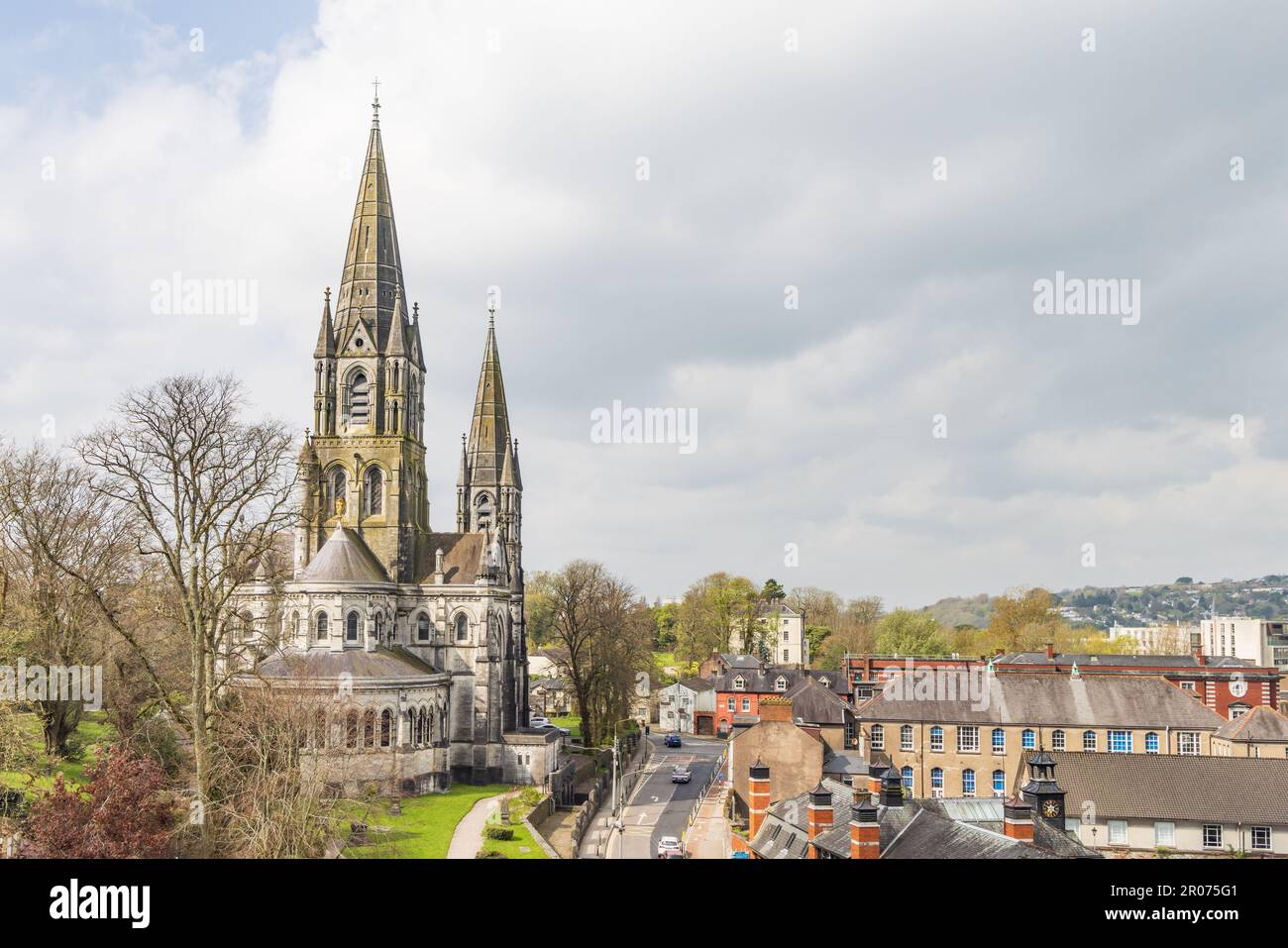 View from Fort Elizabeth Dun Elise with Saint Fin Barre's Cathedral in ...