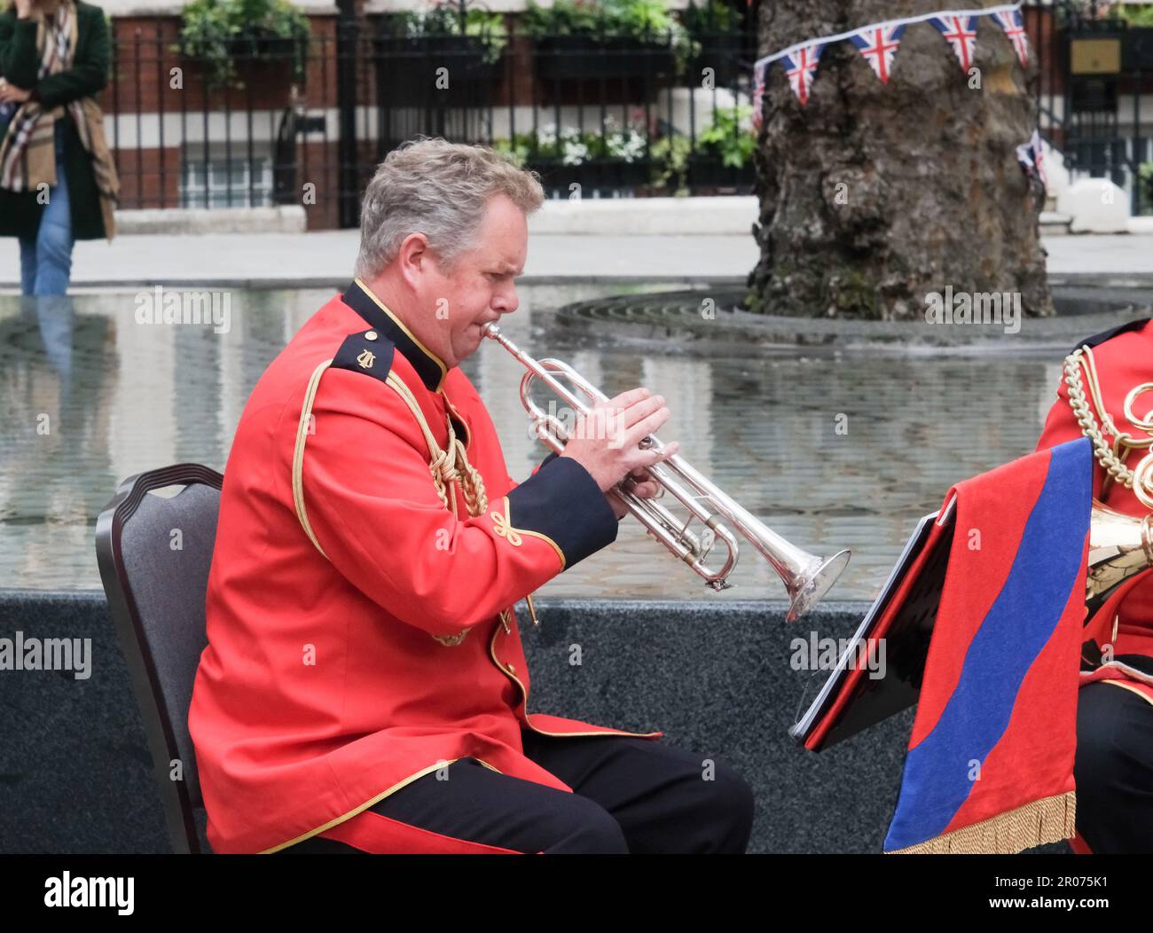 Mount Street, London, UK. 7th May 2023. Coronation of King Charles III ...