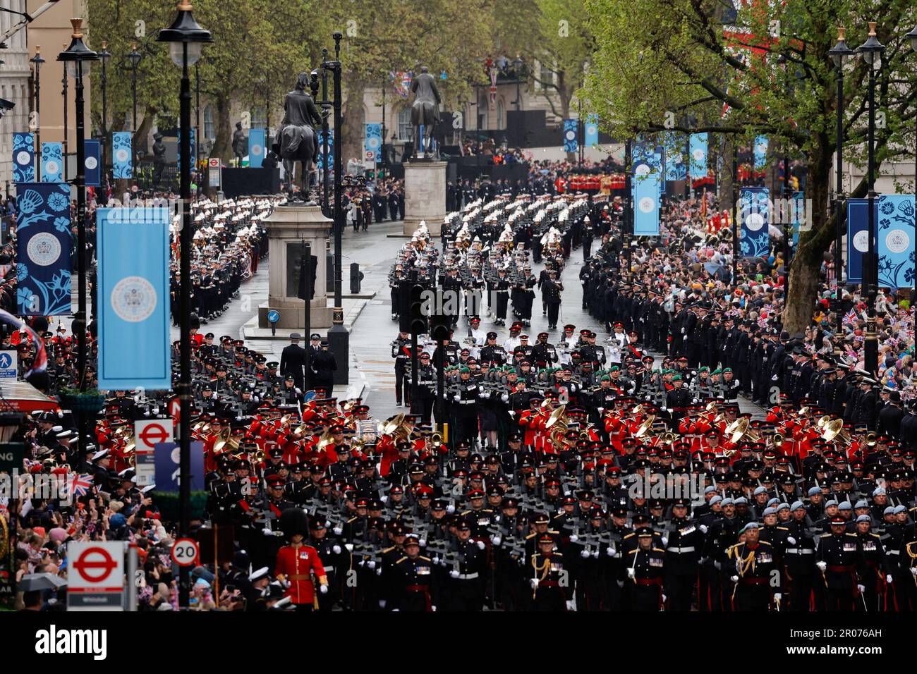 The King's Procession makes its way to the coronation ceremony of King ...