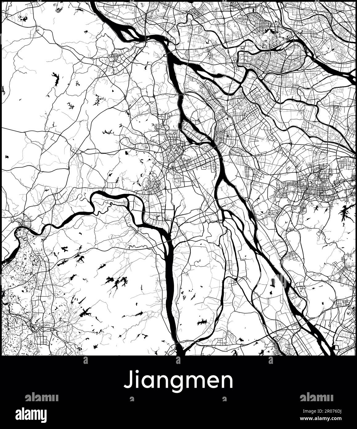 Jiangmen vector map hi-res stock photography and images - Alamy