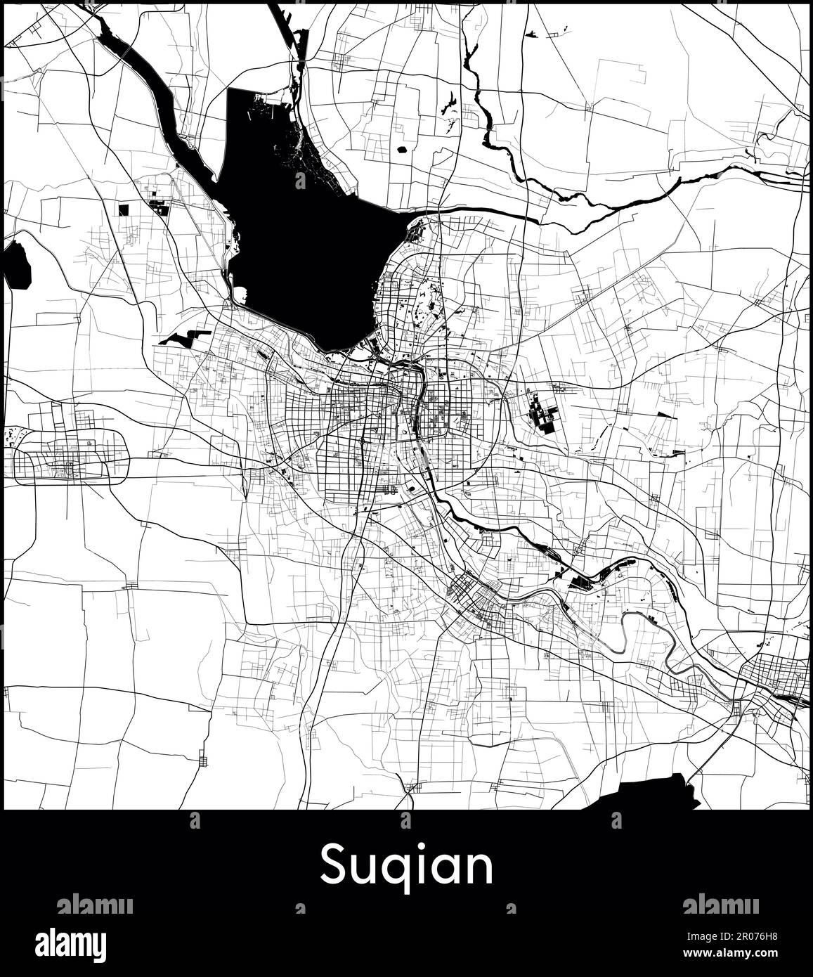 Suqian map hi-res stock photography and images - Alamy