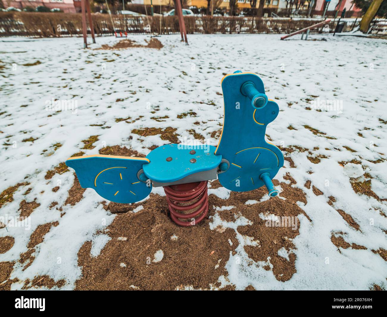 Playground rocking chair hi-res stock photography and images - Alamy