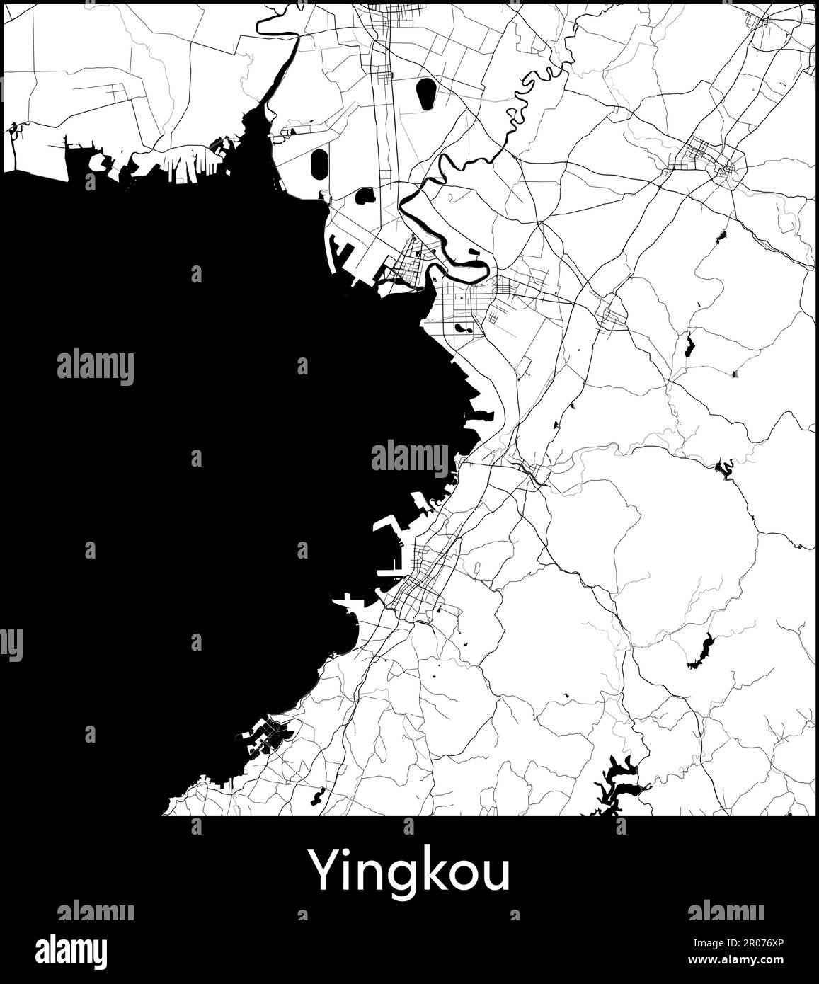 Yingkou map hi-res stock photography and images - Alamy
