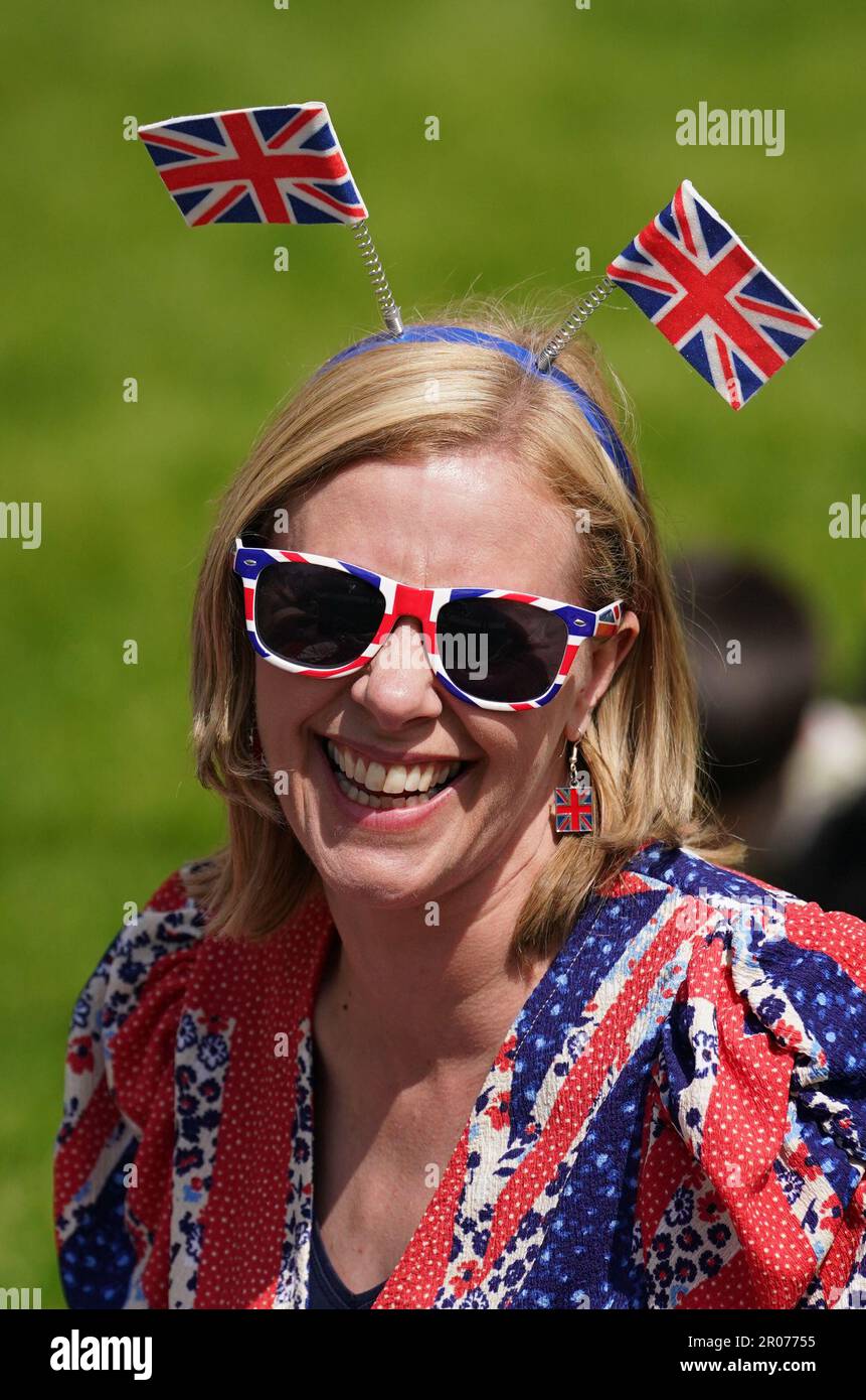 Michelle Downer from Canterbury enjoys the Coronation Big Lunch in the ...