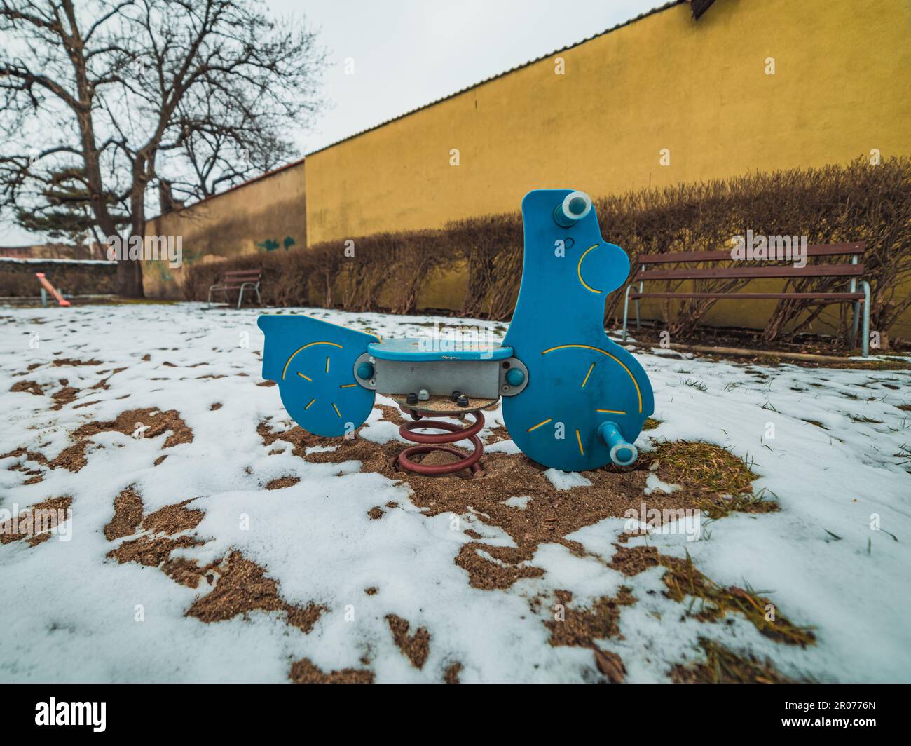 Playground rocking chair hi-res stock photography and images - Alamy