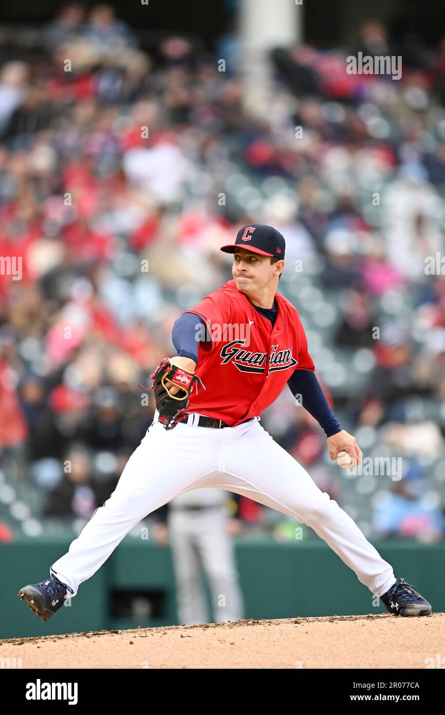 Cleveland Guardians starting pitcher Logan Allen, in his major league ...