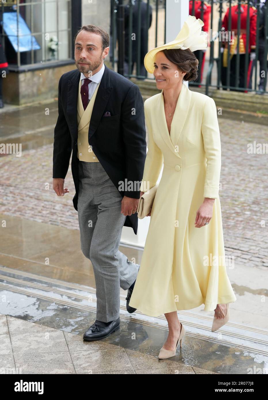 Pippa and James Middleton arriving ahead of the coronation ceremony of ...