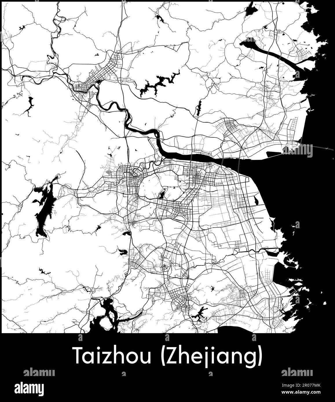 Zhejiang map vector hi-res stock photography and images - Alamy
