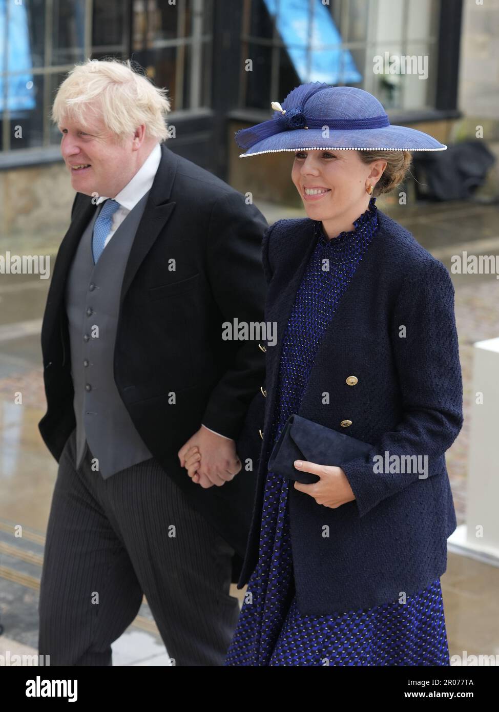 Former prime minister Boris Johnson and his wife Carrie Johnson ...