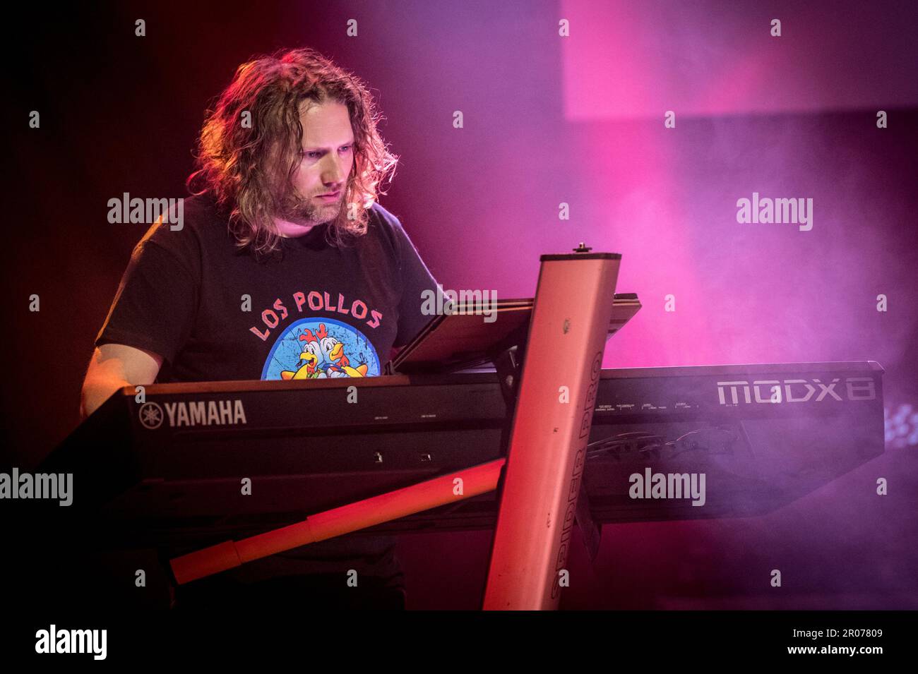 Jamie Brooks on keys Stock Photo - Alamy