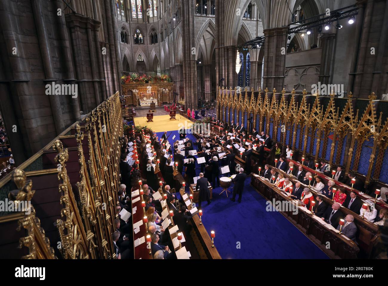 A general view before the coronation of King Charles III and Queen ...