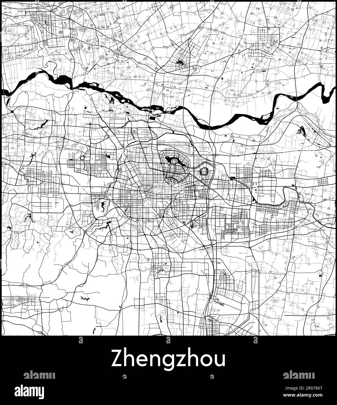 Zhengzhou China Map zhengzhou-china-map