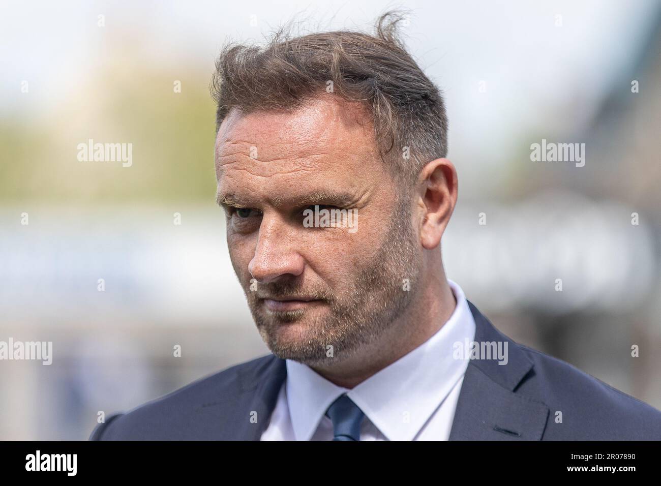 Bolton Wanderers Manager Ian Evatt speaks with the media at full time ...