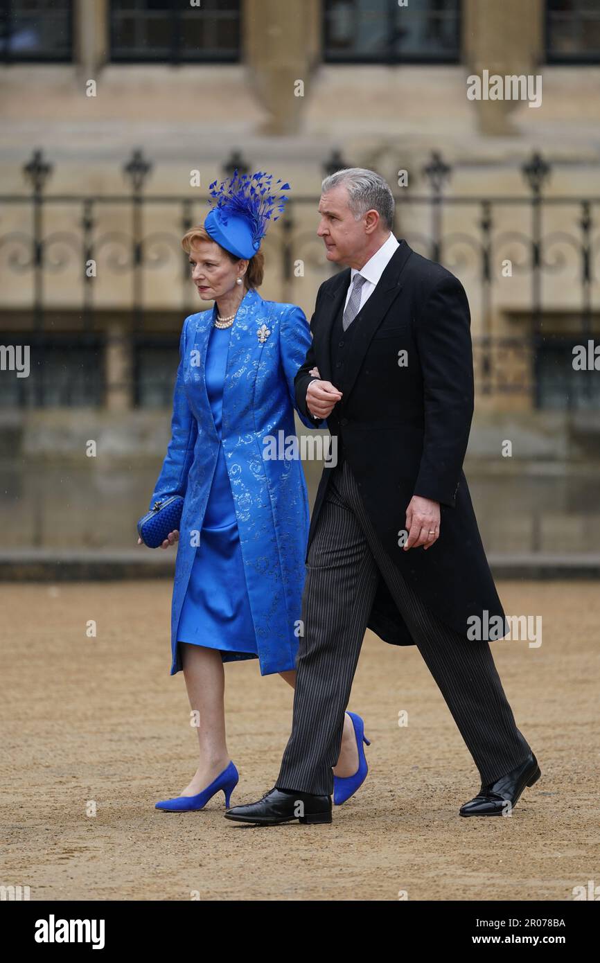 Prince Radu of Romania and Margareta of Romania arriving at Westminster ...