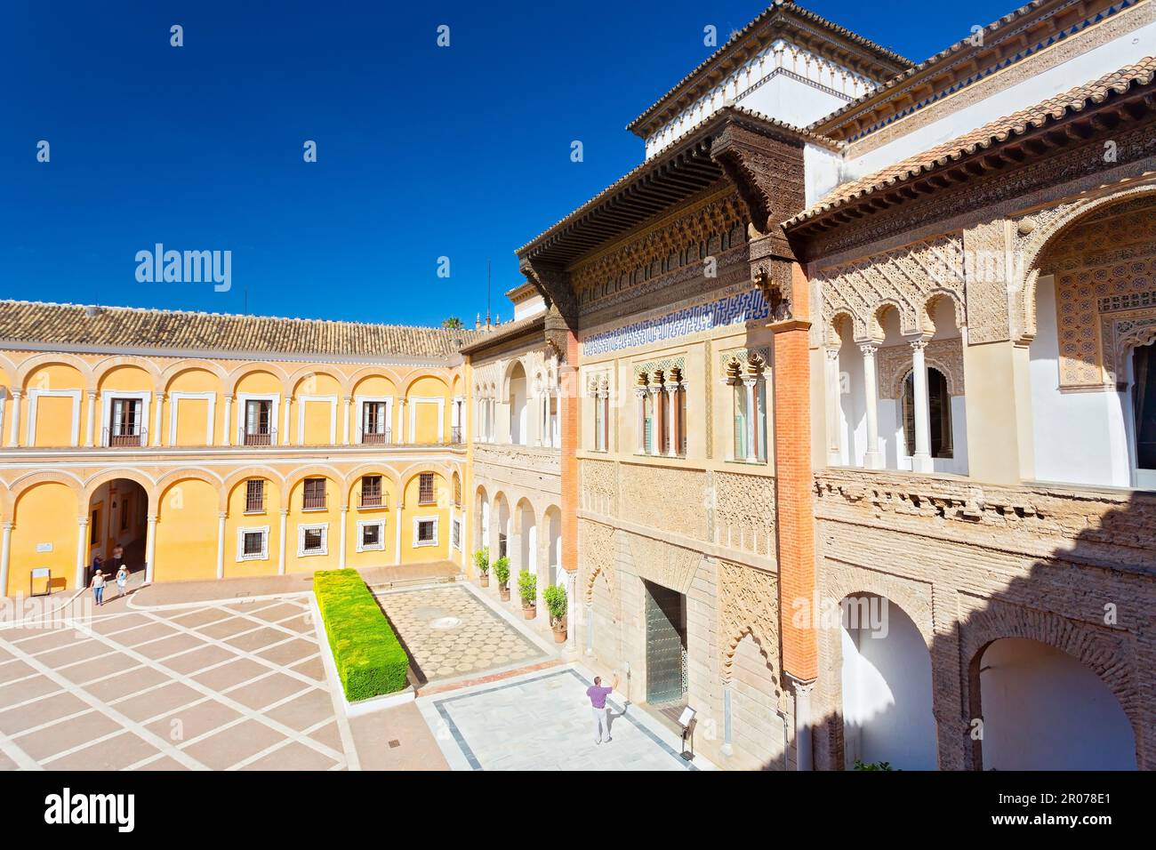 Palace of Alcazar, Famous Andalusian Architecture. Old Arab Palace in ...