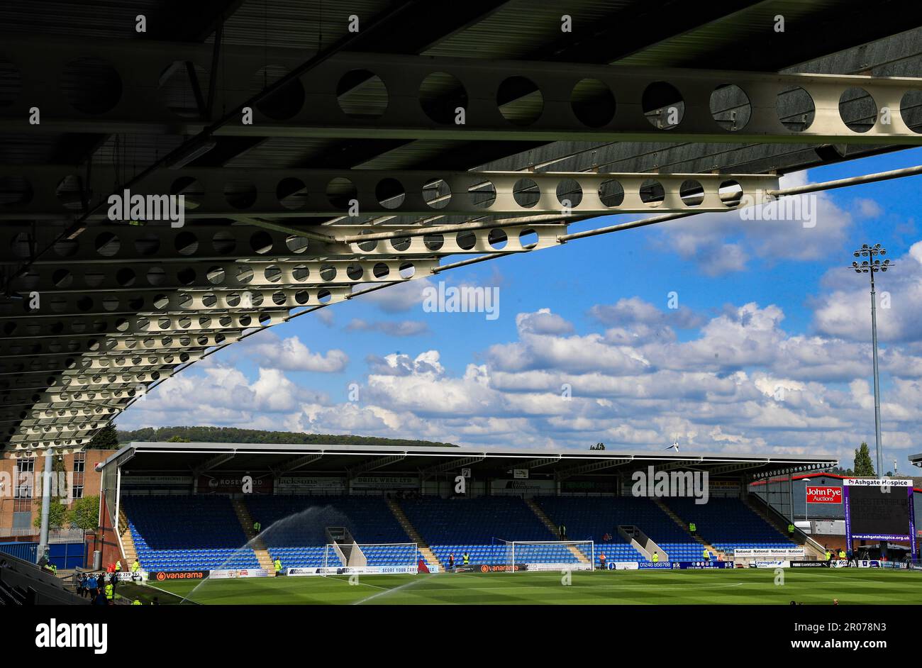General view inside the stadium ahead of the Vanarama National League ...