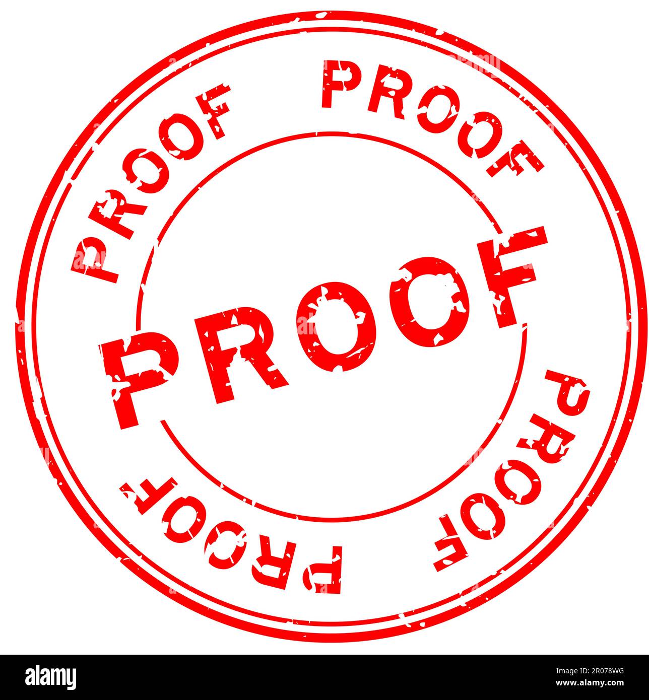 Grunge red proof word round rubber seal stamp on white background Stock Vector Image & Art - Alamy