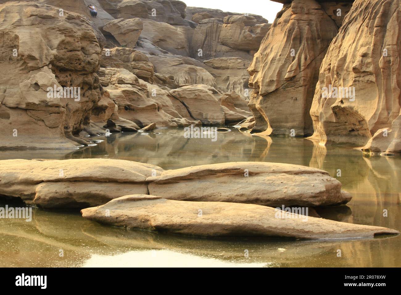 Traces of water eroded rocks Stock Photo - Alamy