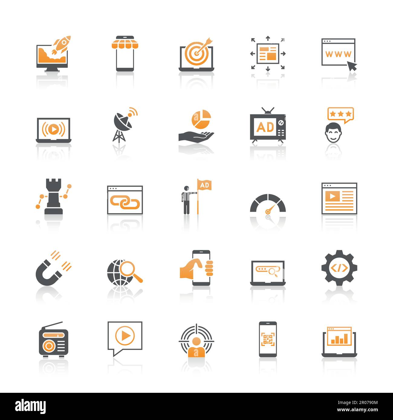 Digital marketing design elements Stock Vector Images - Alamy