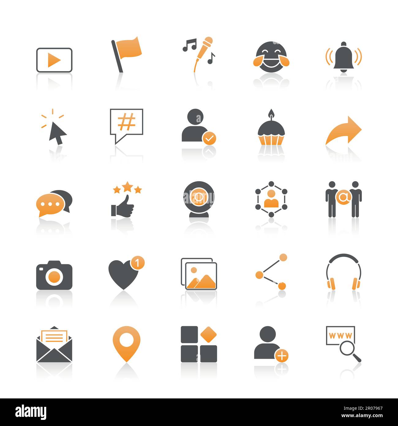 Media elements illustration Stock Vector Images - Alamy