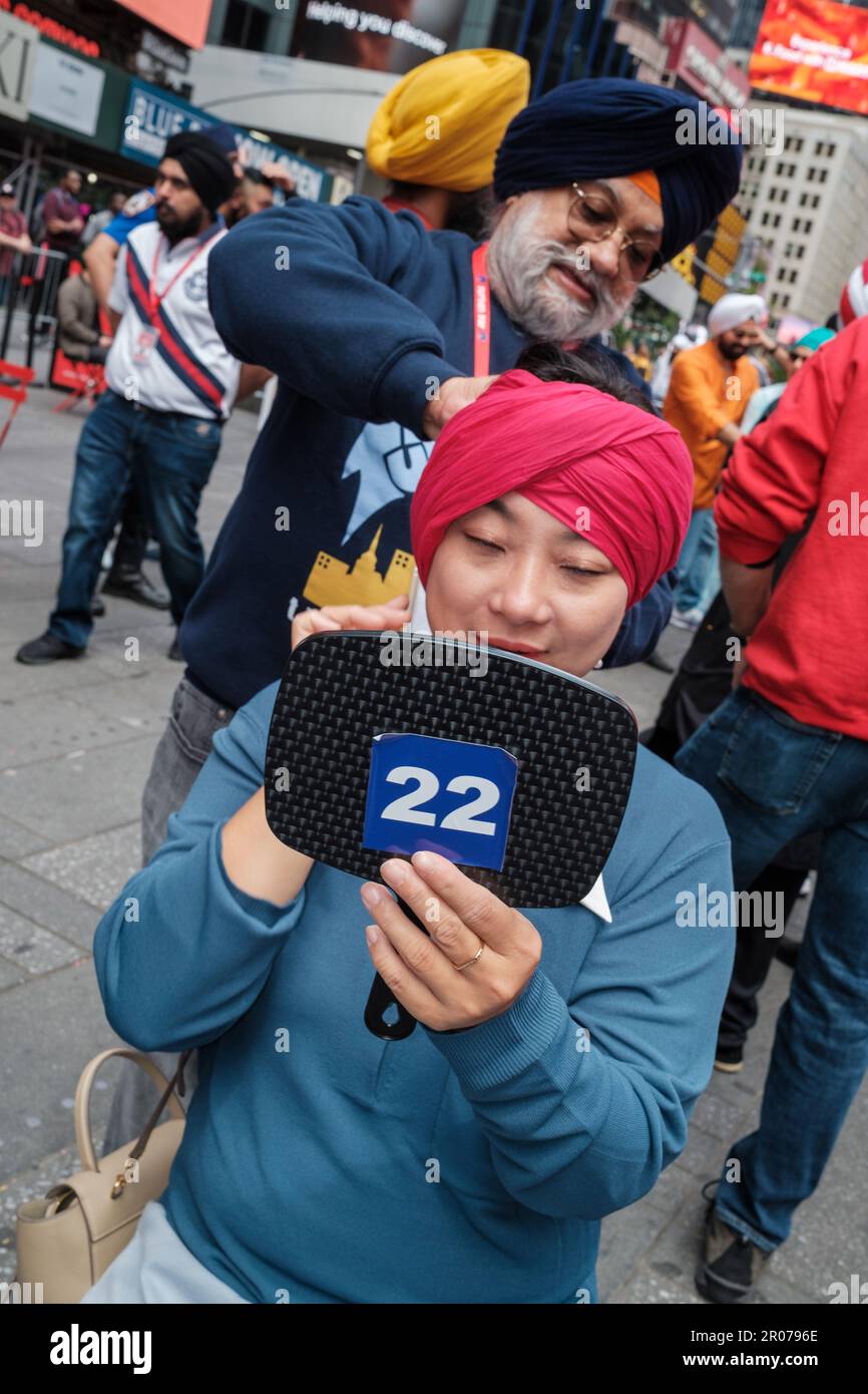 New York, New Yoork, USA. 6th May, 2023. It was Turban Day in Times ...