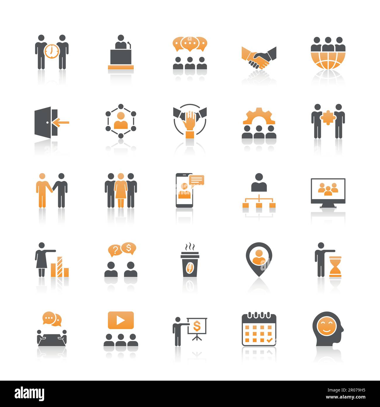 Business meeting icon hi-res stock photography and images - Alamy