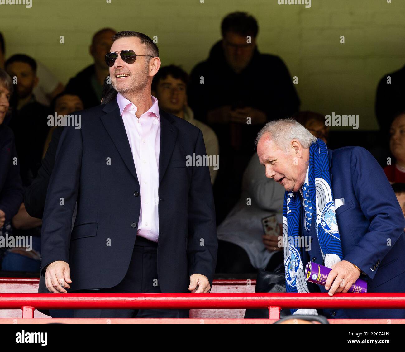 Peterborough United Chairman Darragh MacAnthony and Director of ...