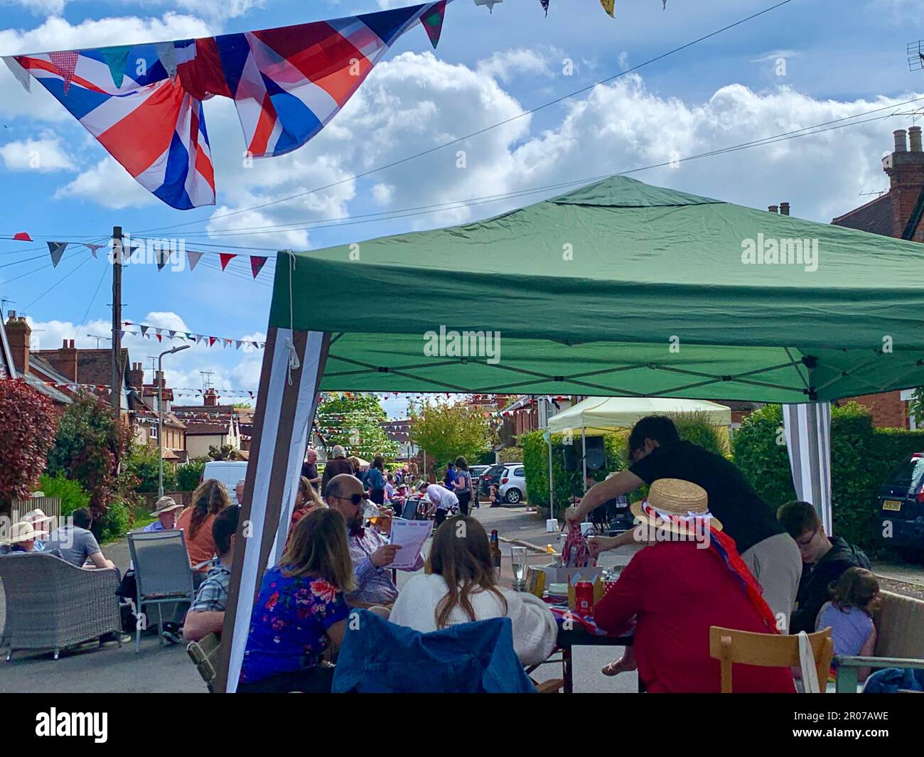 Non Exclusive: Residents wearing crowns participate in the Coronation ...