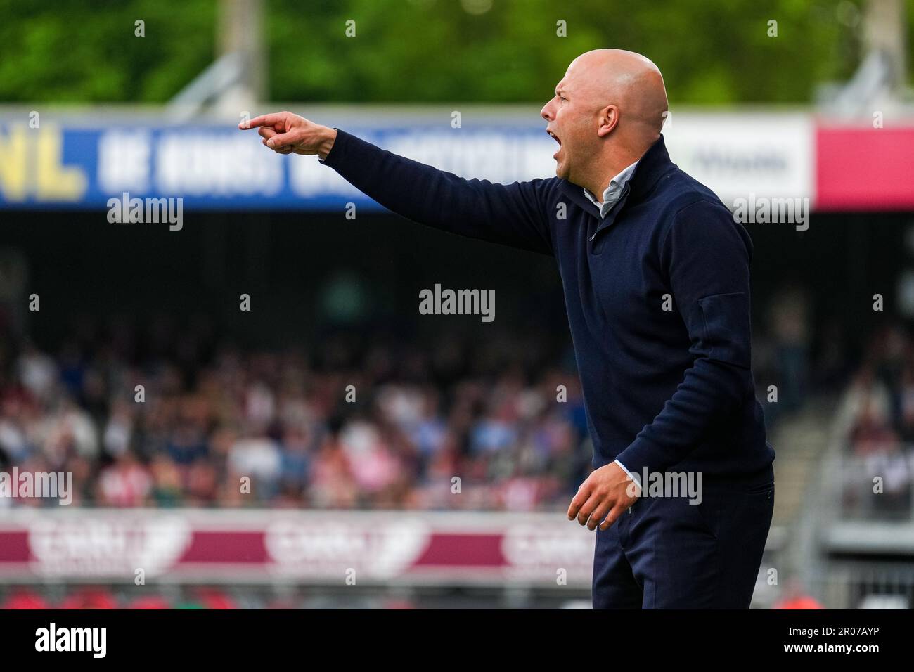 Rotterdam, Netherlands. 07th May, 2023. Rotterdam - Feyenoord coach ...