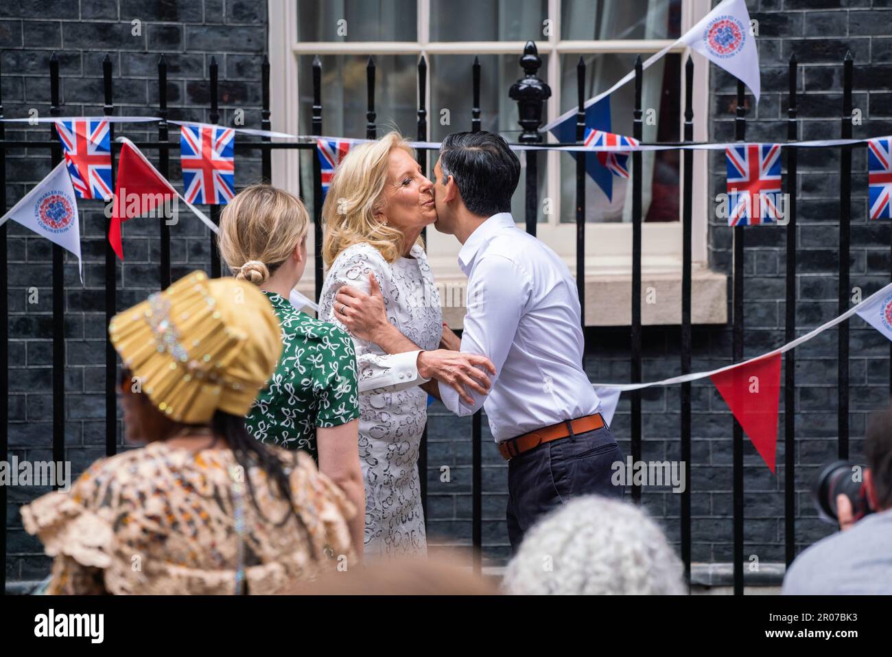 London UK. 7 May 2023. US First Lady Jill Biden and Grand daughter ...
