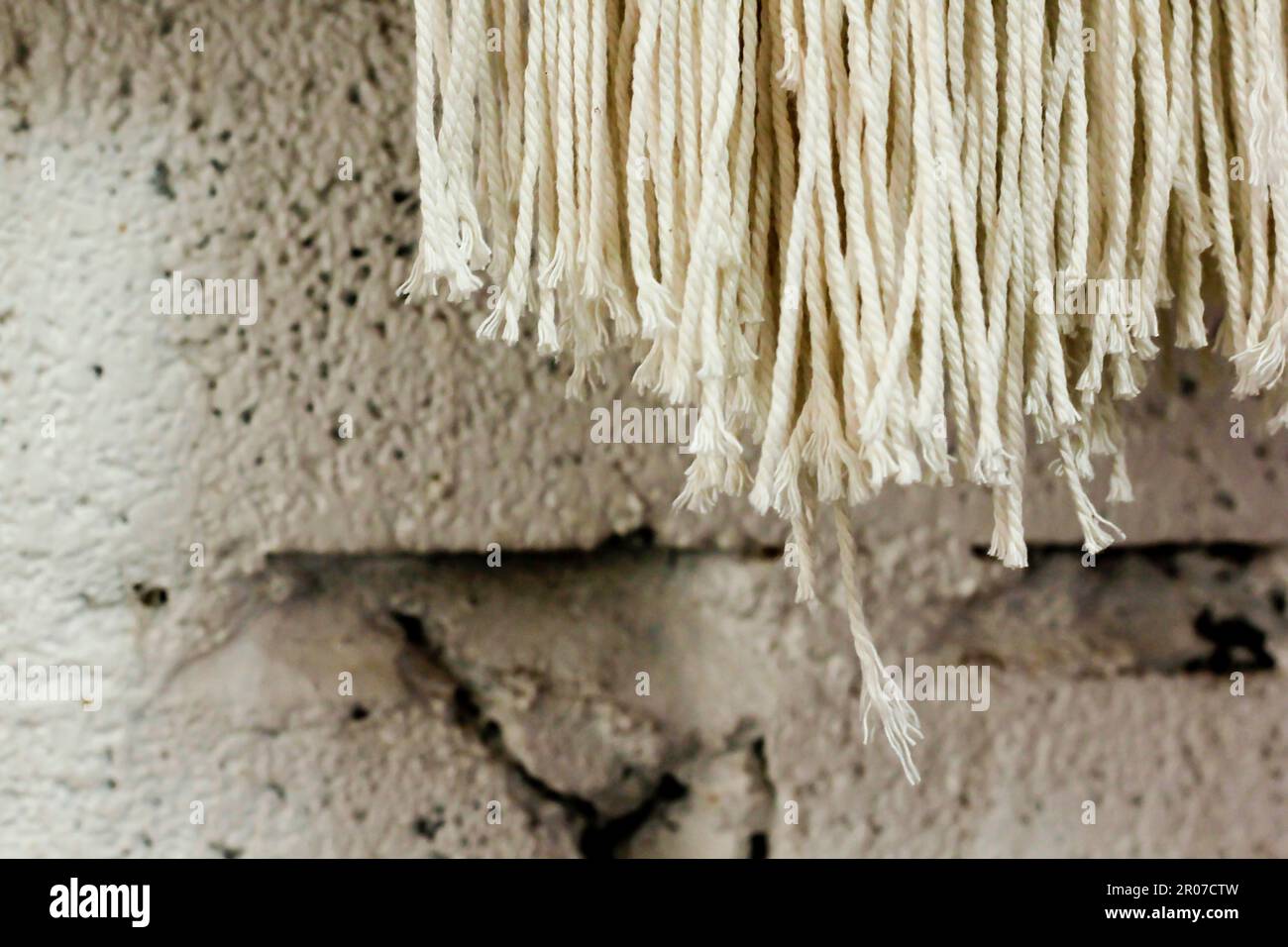 The end of the white string Stock Photo - Alamy