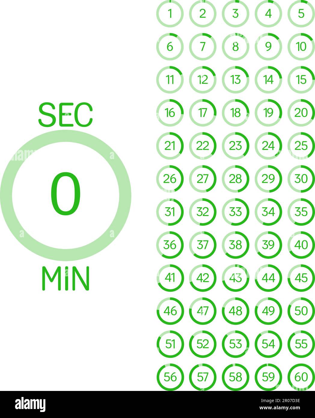 Timekeeper Timer Clock Stopwatch Isolated Icons Set With Different