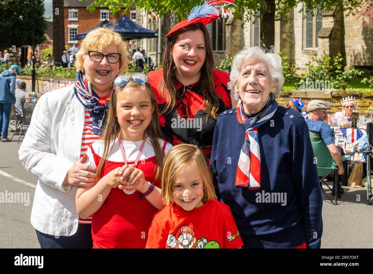 Alcester, Warwickshire, UK. 7th May, 2023. Alcester was the scene of a ...