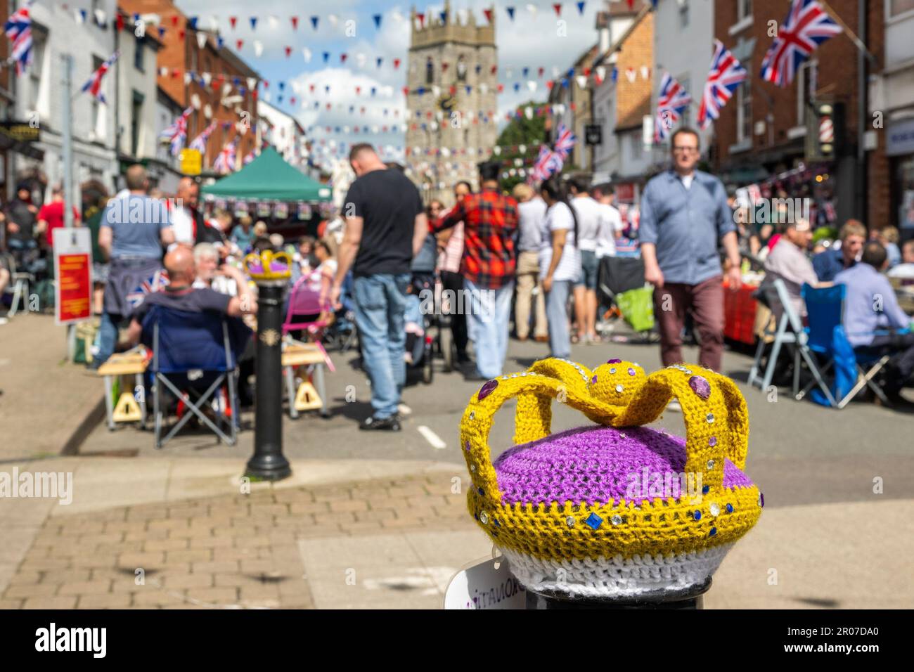 Alcester, Warwickshire, UK. 7th May, 2023. Alcester was the scene of a ...