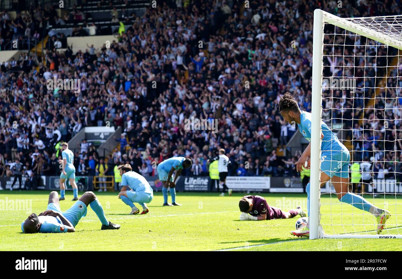Boreham Wood look dejected after Notts County's Jodi Jones celebrates ...