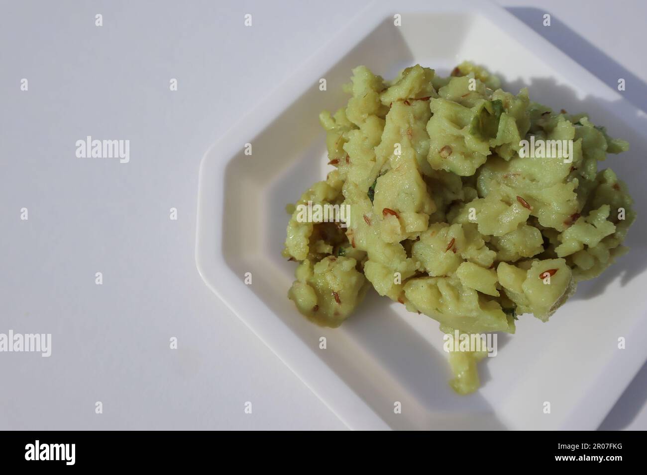 Delicious Gujarati food called Khichu made of flour, Healthy gujarati ...