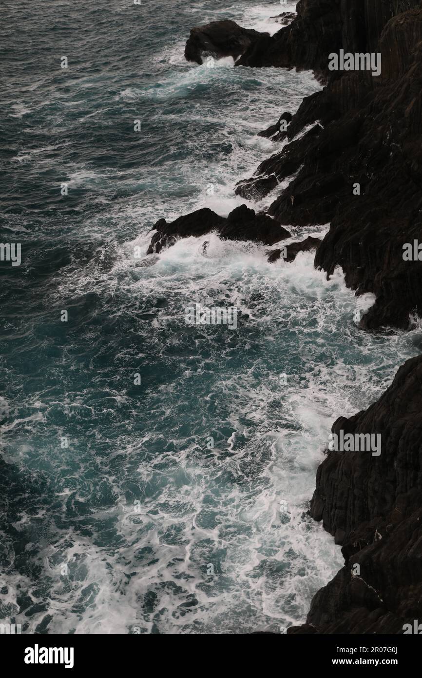 vawes on the italian sea Stock Photo - Alamy