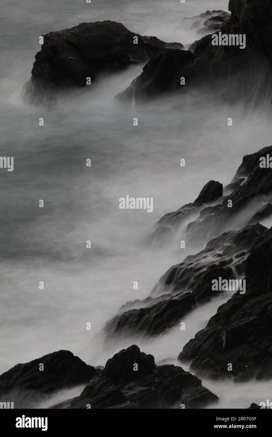 vawes on the italian sea Stock Photo - Alamy