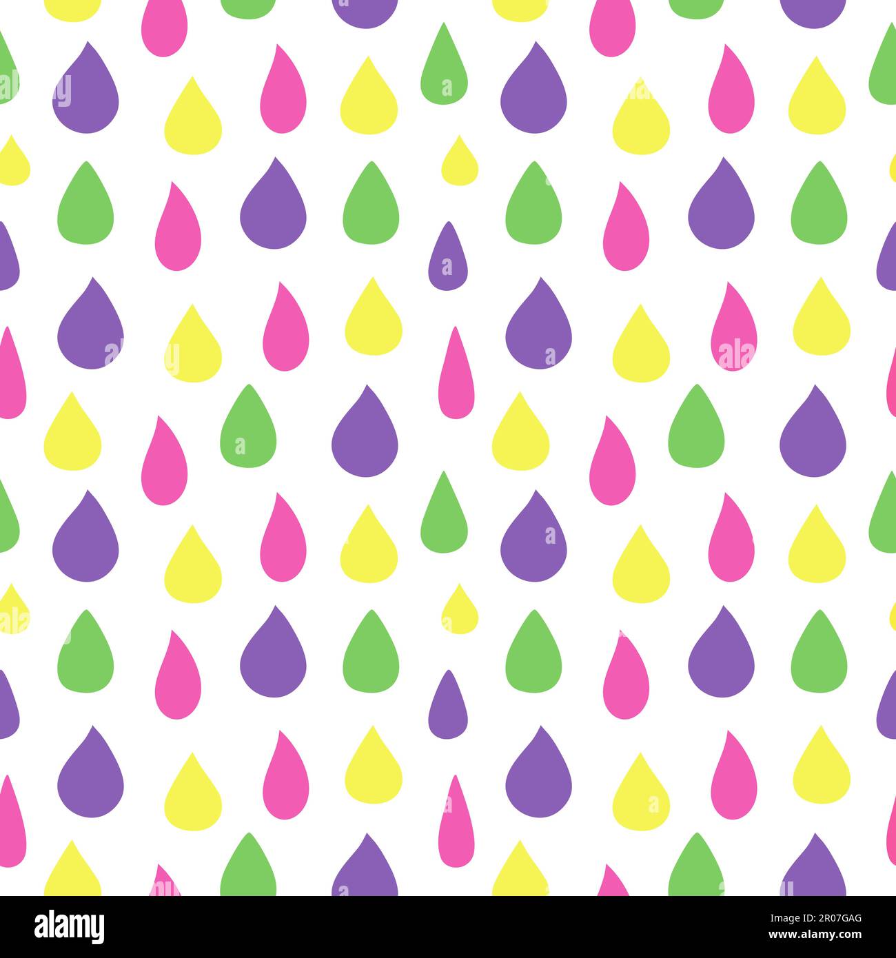 Abstract vibrant raindrops, decorative simple seamless pattern. Modern ...