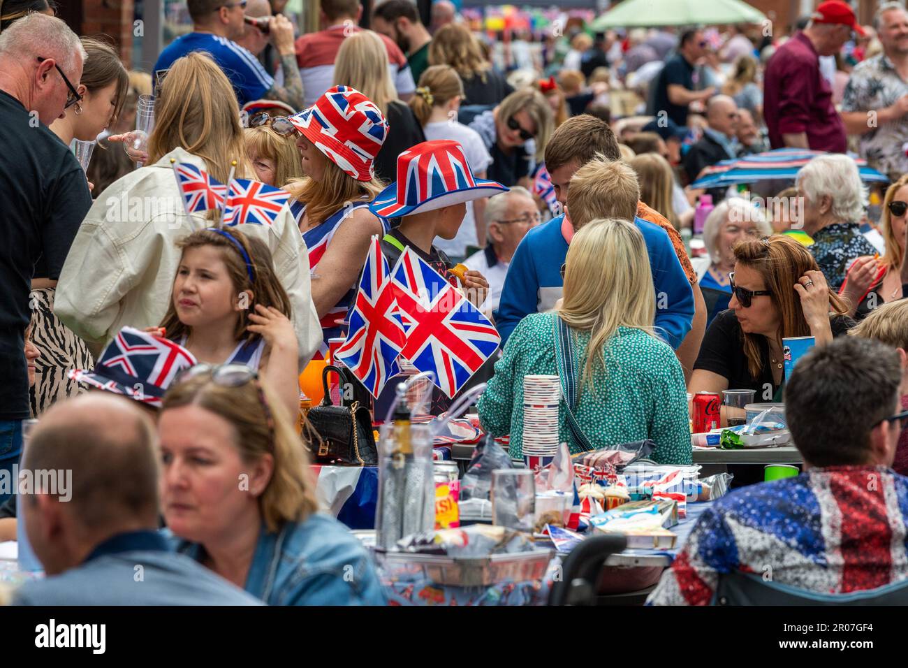 Alcester, Warwickshire, UK. 7th May, 2023. Alcester was the scene of a ...