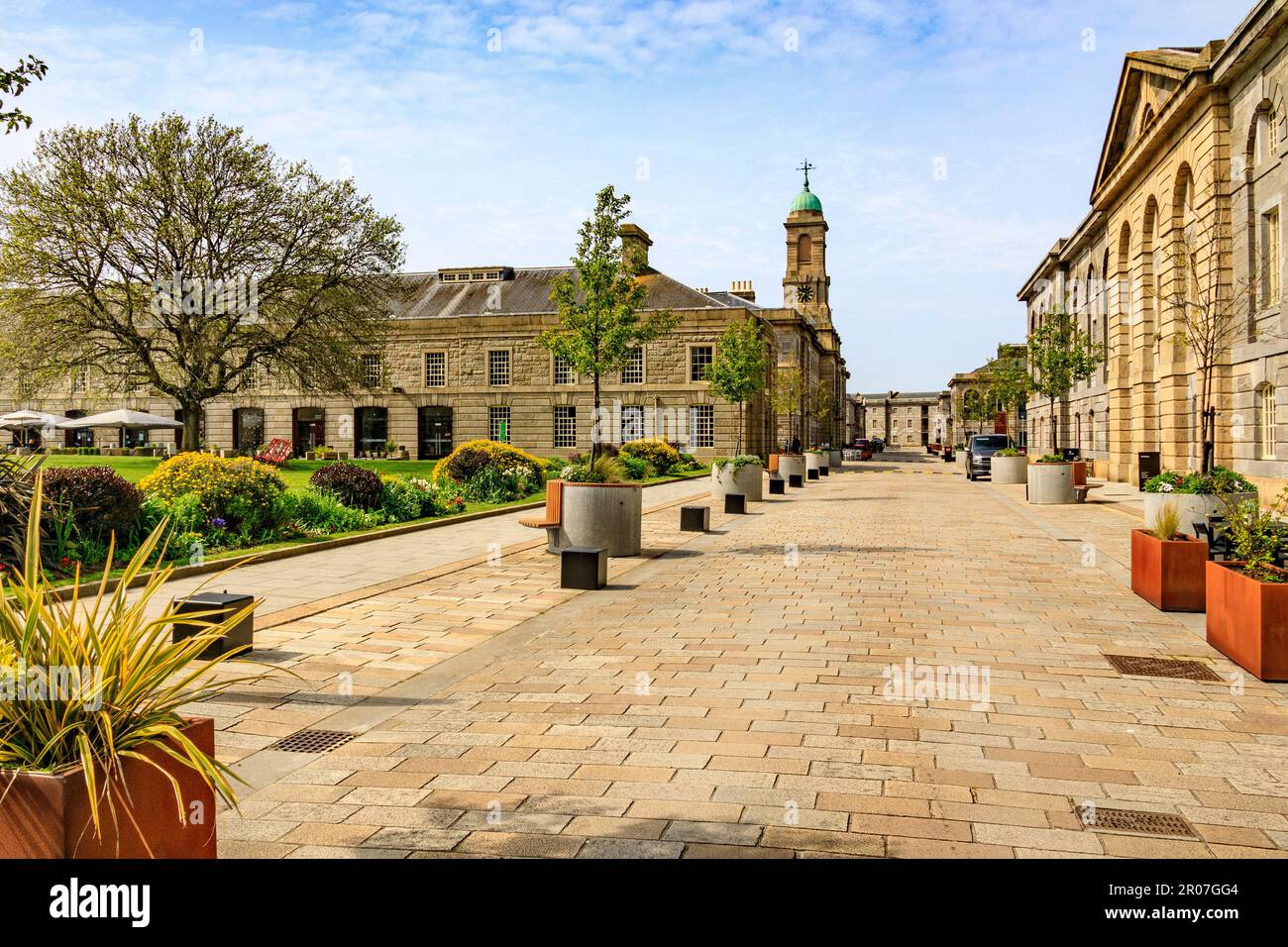 The main street at the Royal William Yard, a former Royal Navy ...