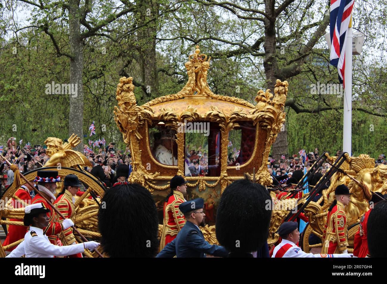 The Mall, London, United Kingdom. May 6, 2023. Heading the Royal ...