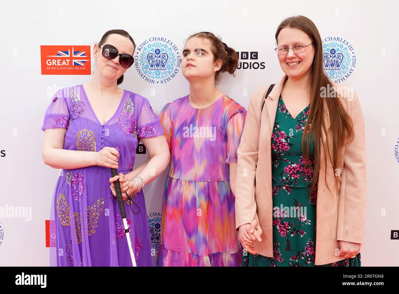 Candice, Lucy and Lisa backstage at the Coronation Concert held in the ...