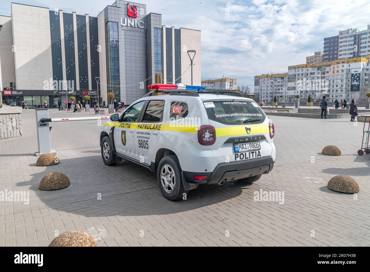 Chisinau, Moldova - March 8, 2023: Car of Moldova police (Politia Stock ...
