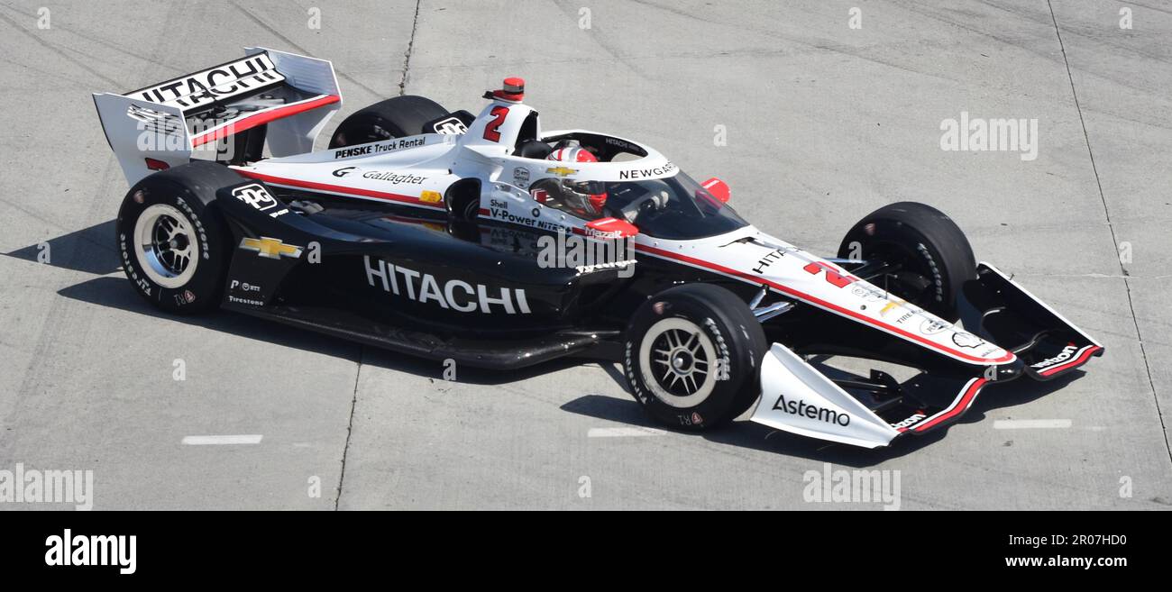 IndyCar driver Josef Newgarden competing in the Long Beach Grand Prix ...