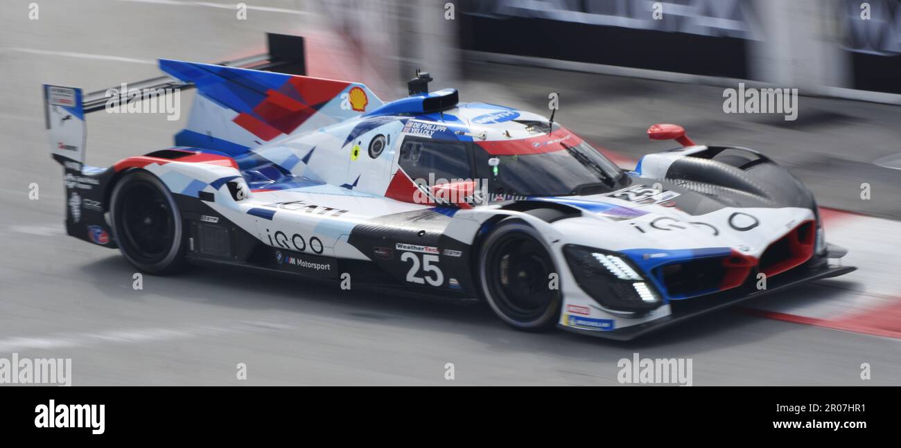 BMW M Motorsport's No. 25 at the IMSA race in the Long Beach Grand Prix ...