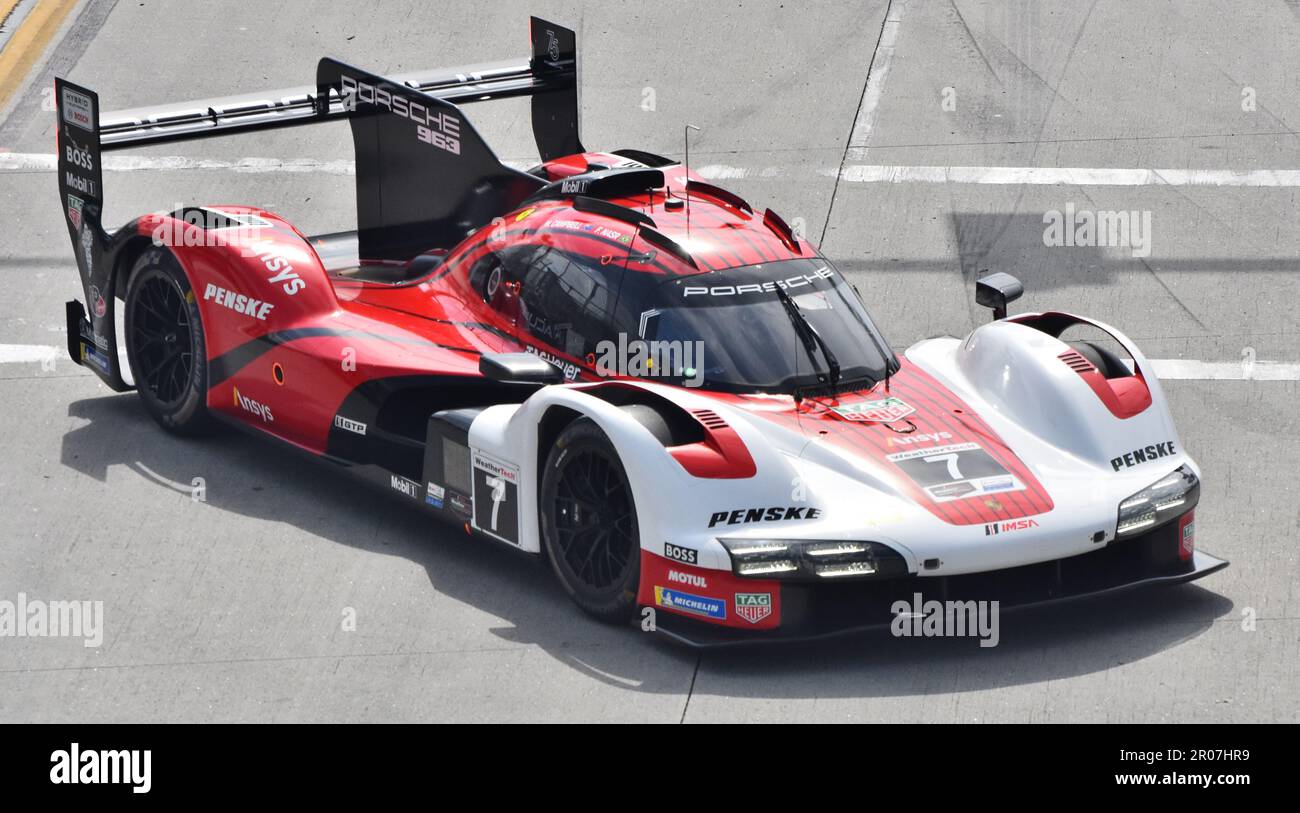 Porsche Penske Motorsports No. 7 at the IMSA race in the Long Beach ...