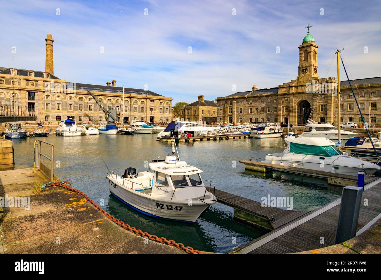 The Melville Building at the Royal William Yard, a former Royal Navy ...