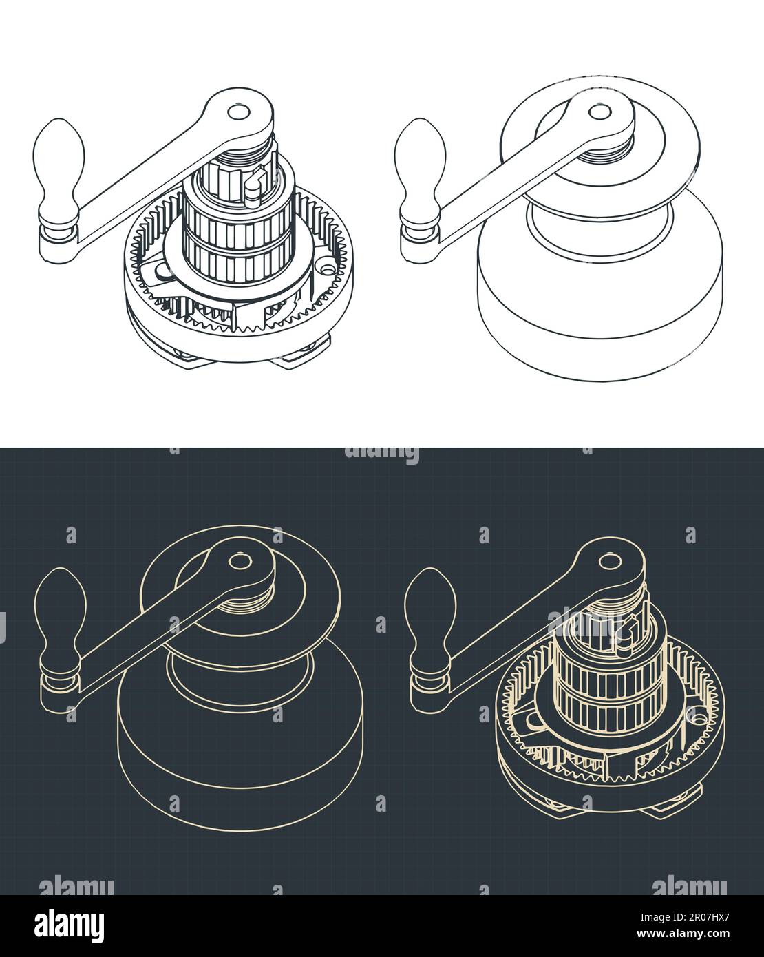 Winch sailboat Stock Vector Images - Alamy
