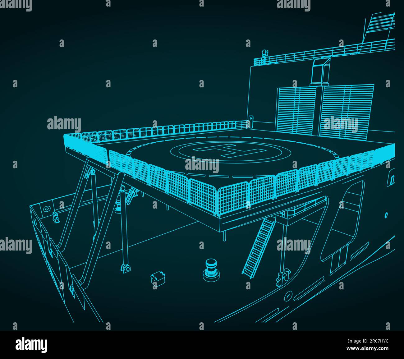 A helipad Stock Vector Images - Alamy